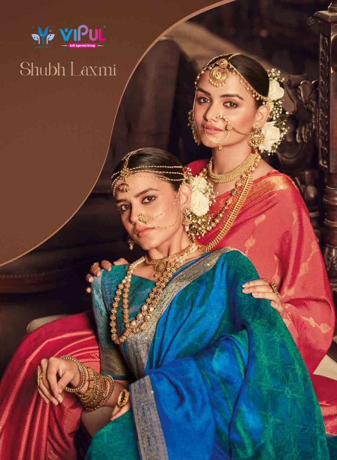 Vipul presents Shubh Laxmi top dyed traditional wear sarees catalog ...