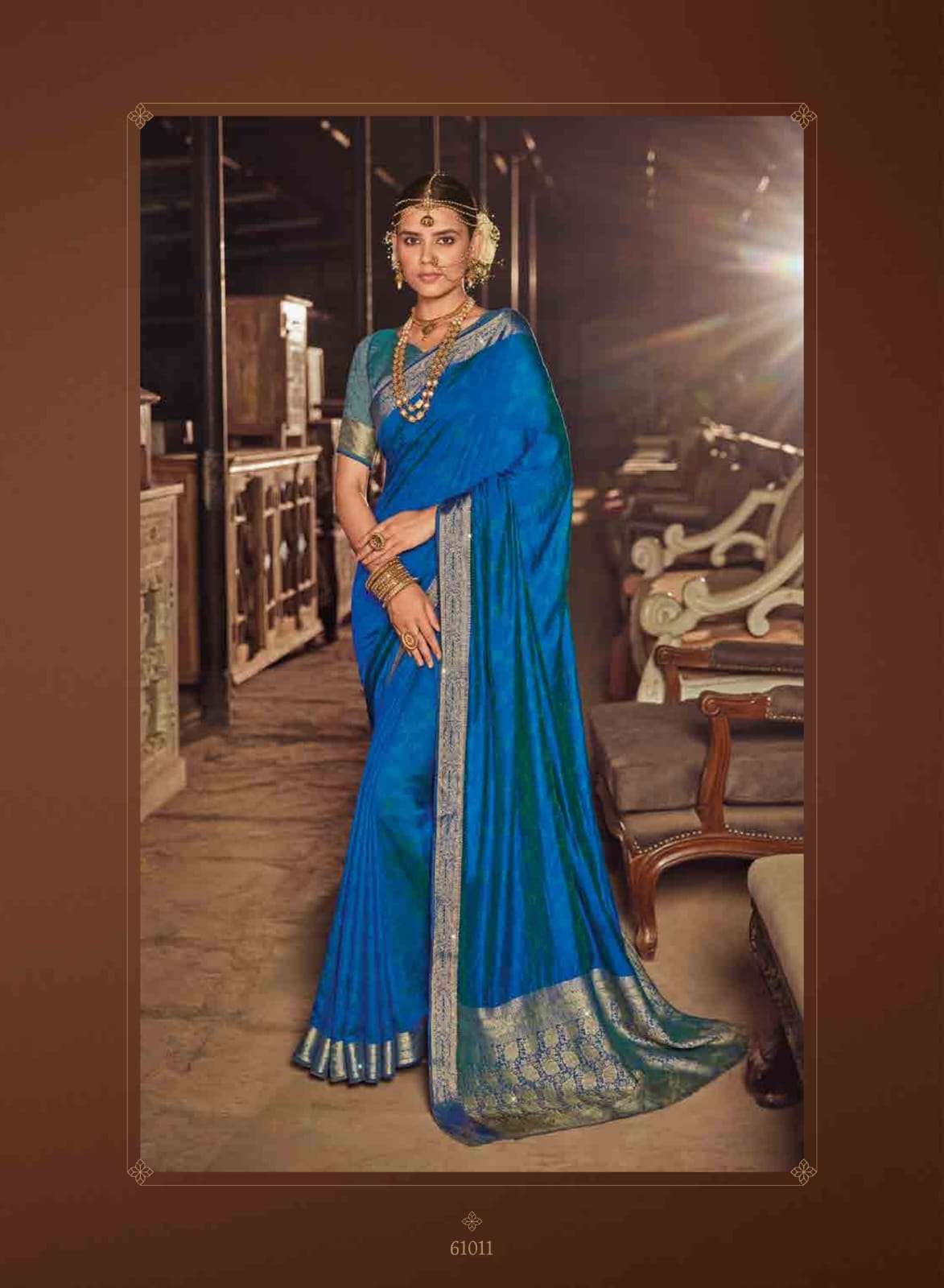 Vipul presents Shubh Laxmi top dyed traditional wear sarees catalog ...