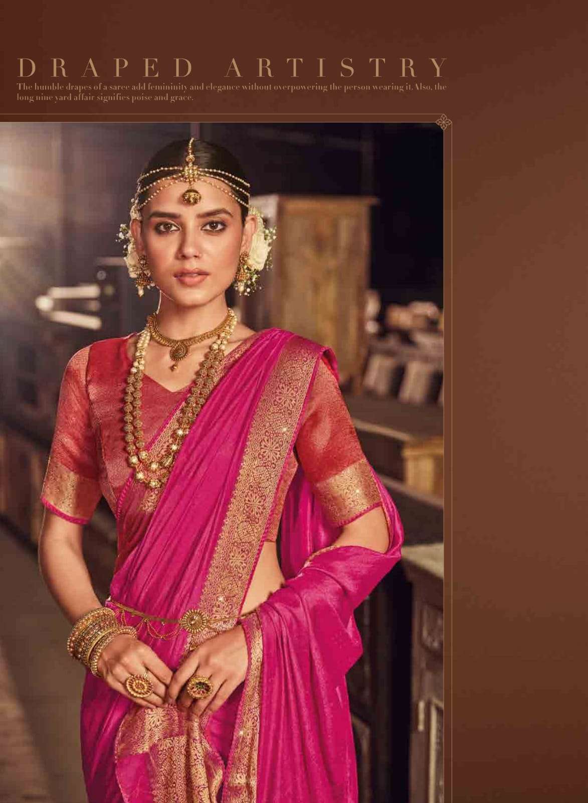 Vipul presents Shubh Laxmi top dyed traditional wear sarees catalog ...
