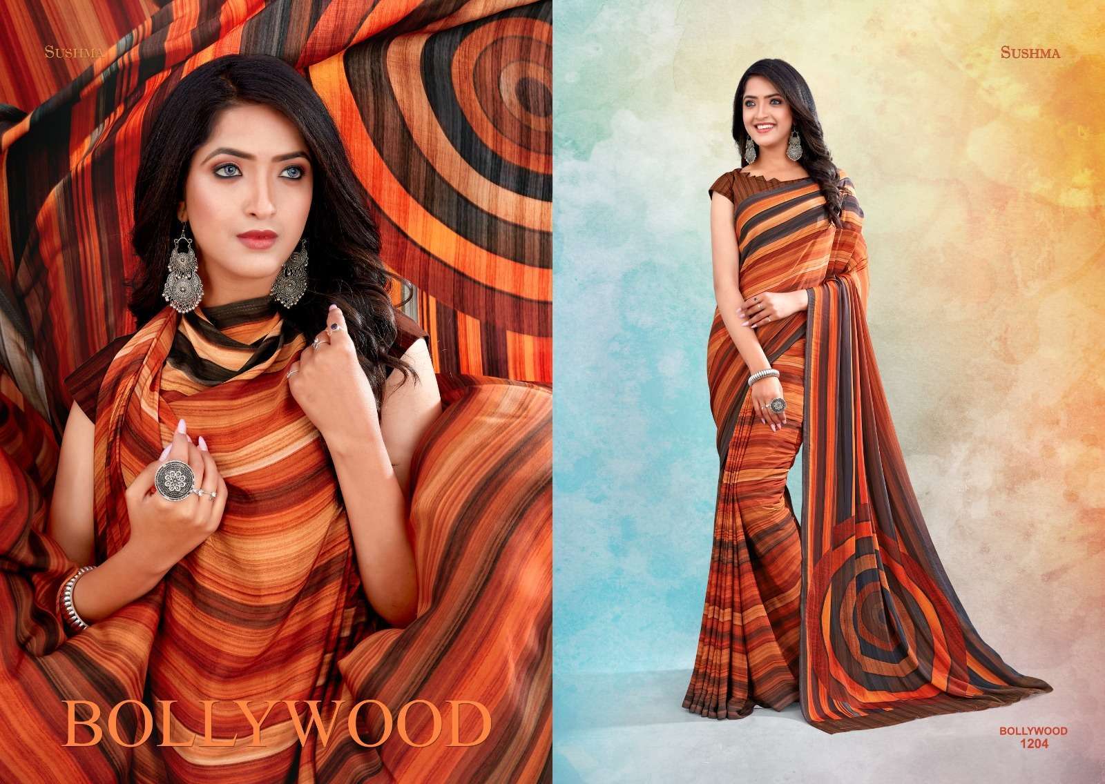 SUSHMA PRESENTS BOLLYWOOD AMAZING DIGITAL SAREES CATALOG WHOLESALER