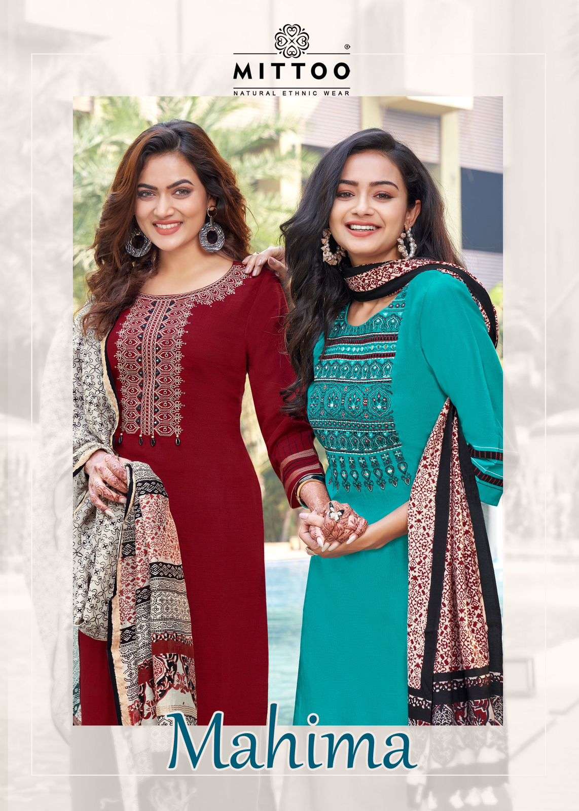 Mittoo presents Mahima Viscose Weaving designer kurtis with pant and ...