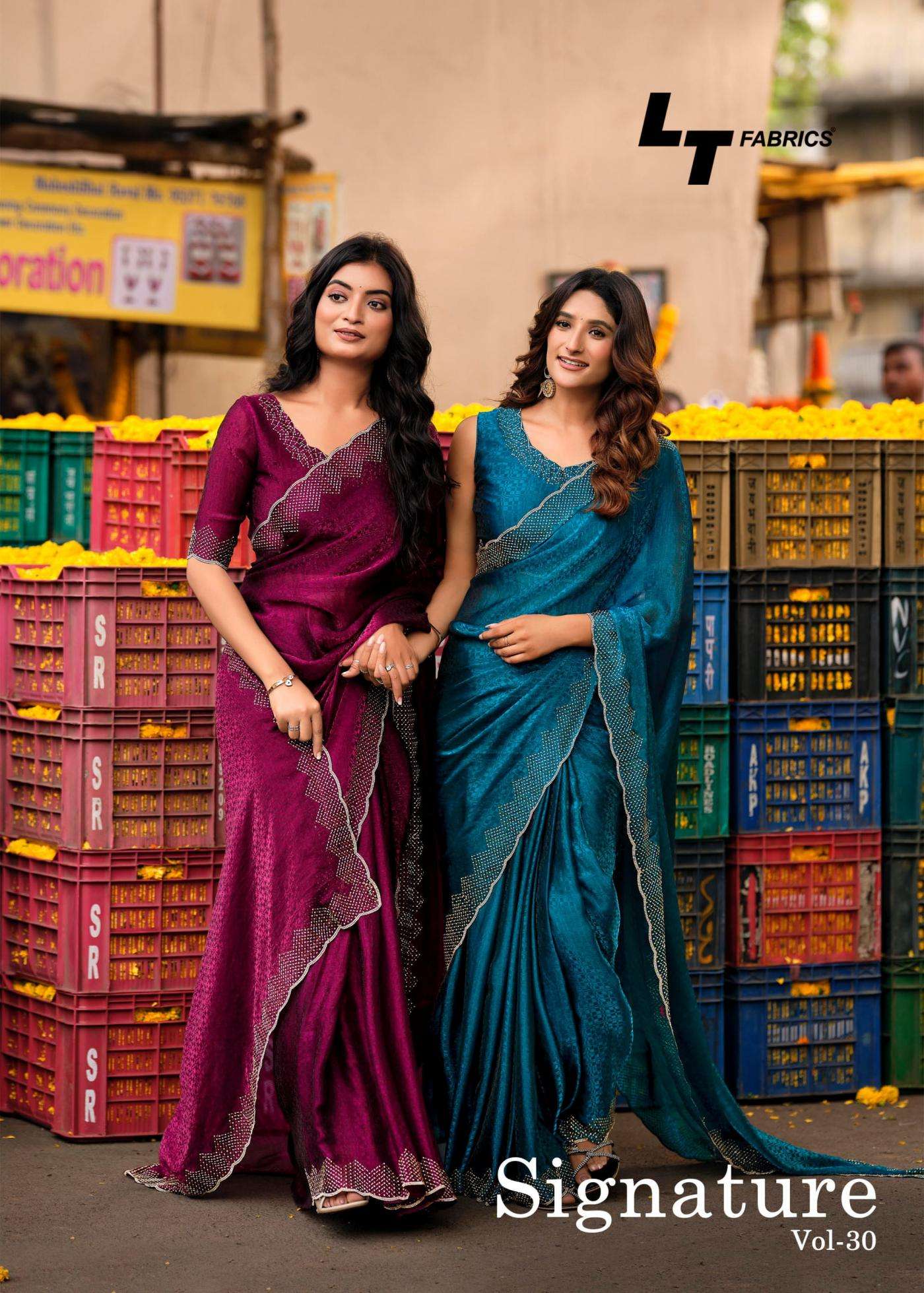 LT FASHION PRESENTS SIGNATURE VOL-30 MALAI SILK BEST SAREE CATALOG ...