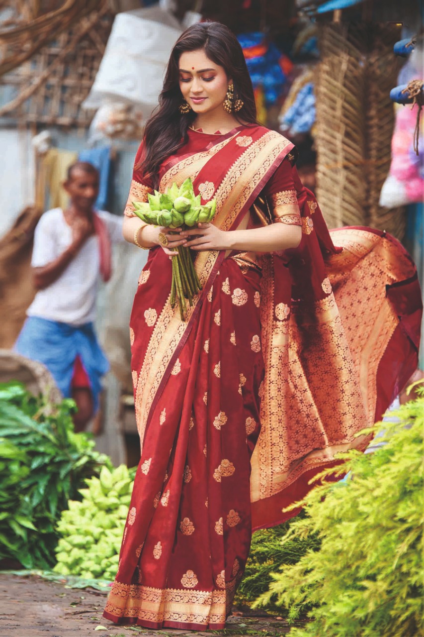 Sangam Sarees Presents Manyavar Pure Silk Designer Sarees Wholesaler