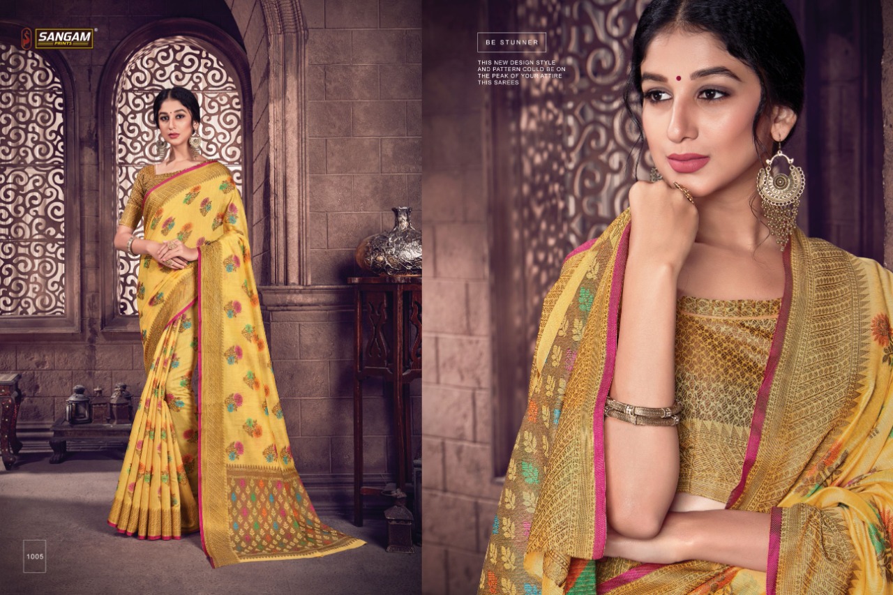 Sangam Sarees Presents Sundari Cotton Handloom Silk Sarees Cataloge ...