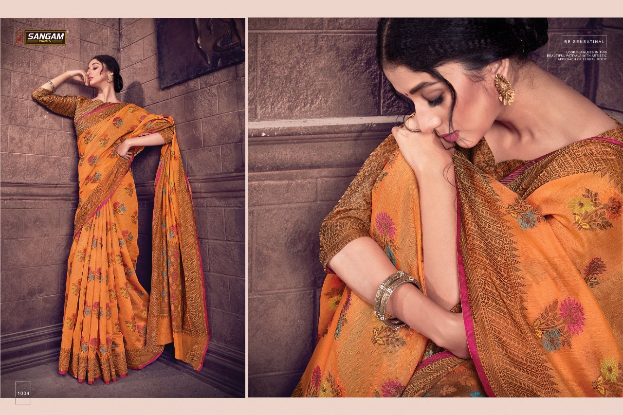 Sangam Sarees Presents Sundari Cotton Handloom Silk Sarees Cataloge ...